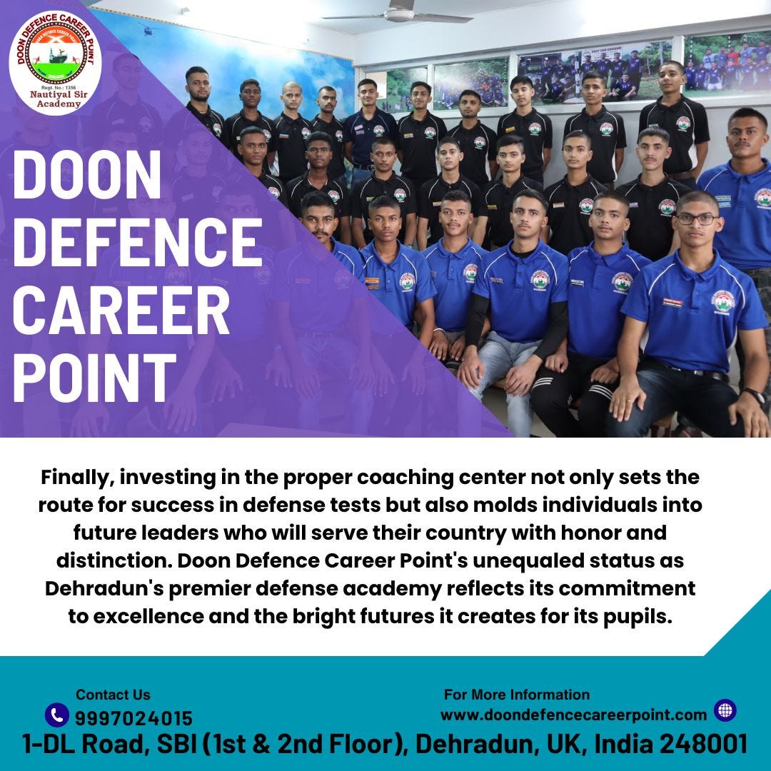 From Classroom to Cadet NDA Foundation Training at Doon Defence Career ...