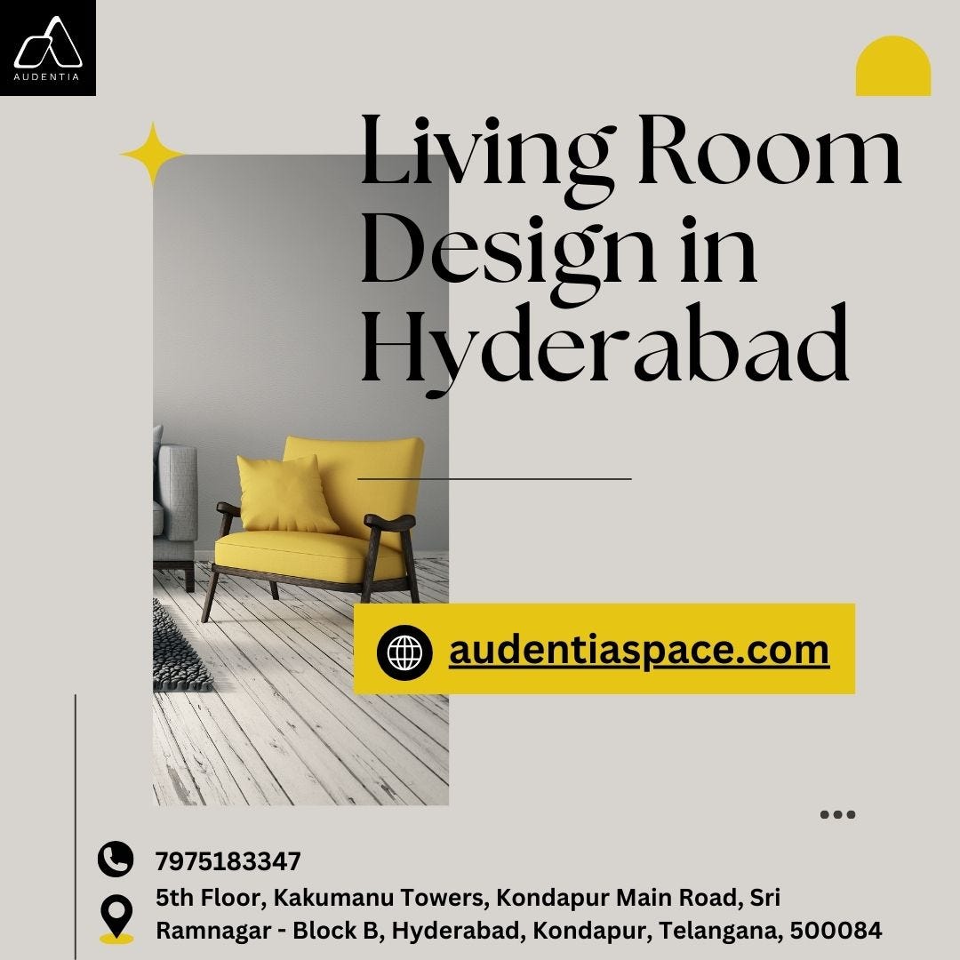 Living Room Designer in Hyderabad - Audentia Space - Medium