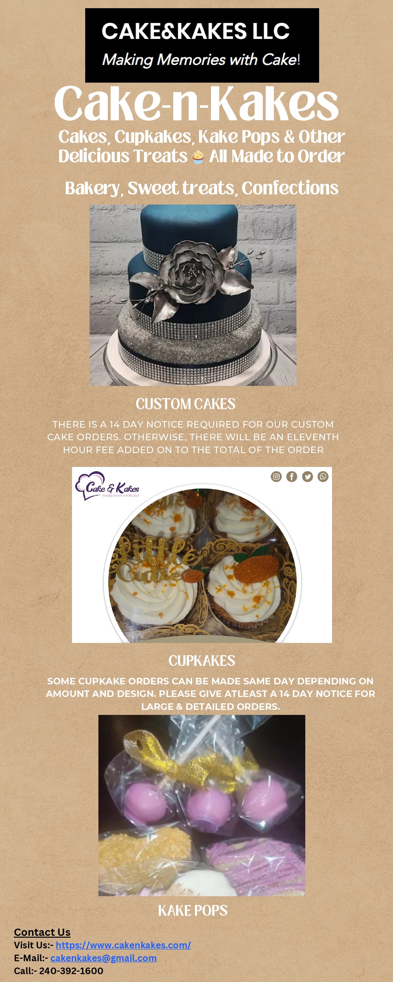 Scrumptious Cakes Waldorf Md - Cake-n-Kakes - Medium