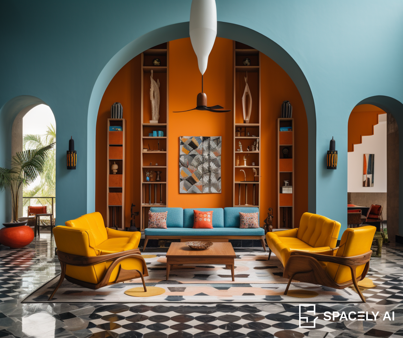 Japandi interior design | Spacely AI