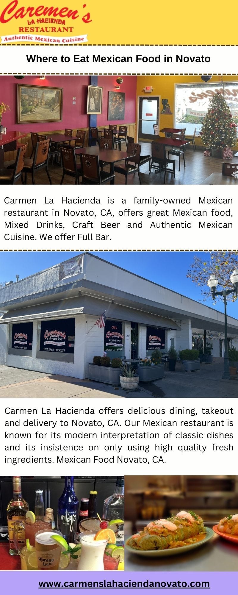 Discover Authentic Mexican Cuisine at Carmen La Hacienda Taqueria in ...