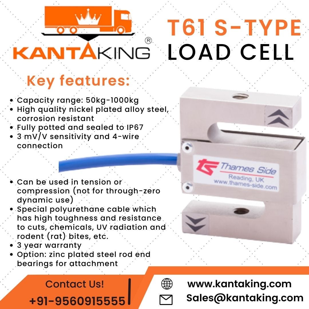 T60 S-type Load Cells | 9560915555 | Load Cell for Weighbridge - Kanta ...