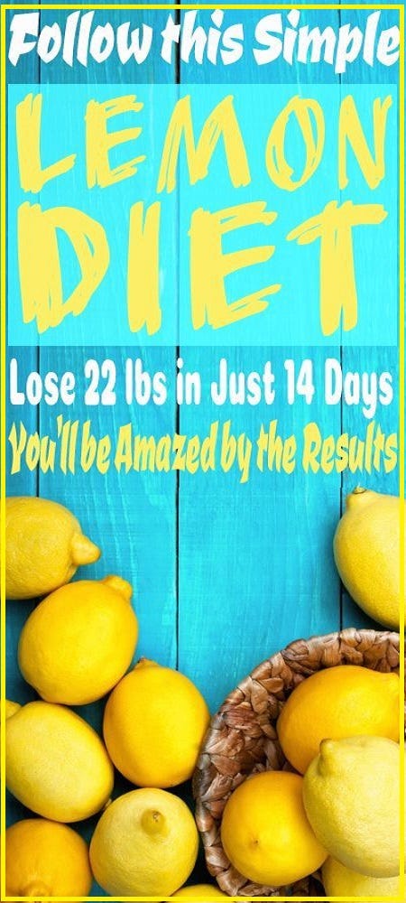 Lemon Diet For Weight Loss Lose 20 Pounds In Just 2 Weeks ...