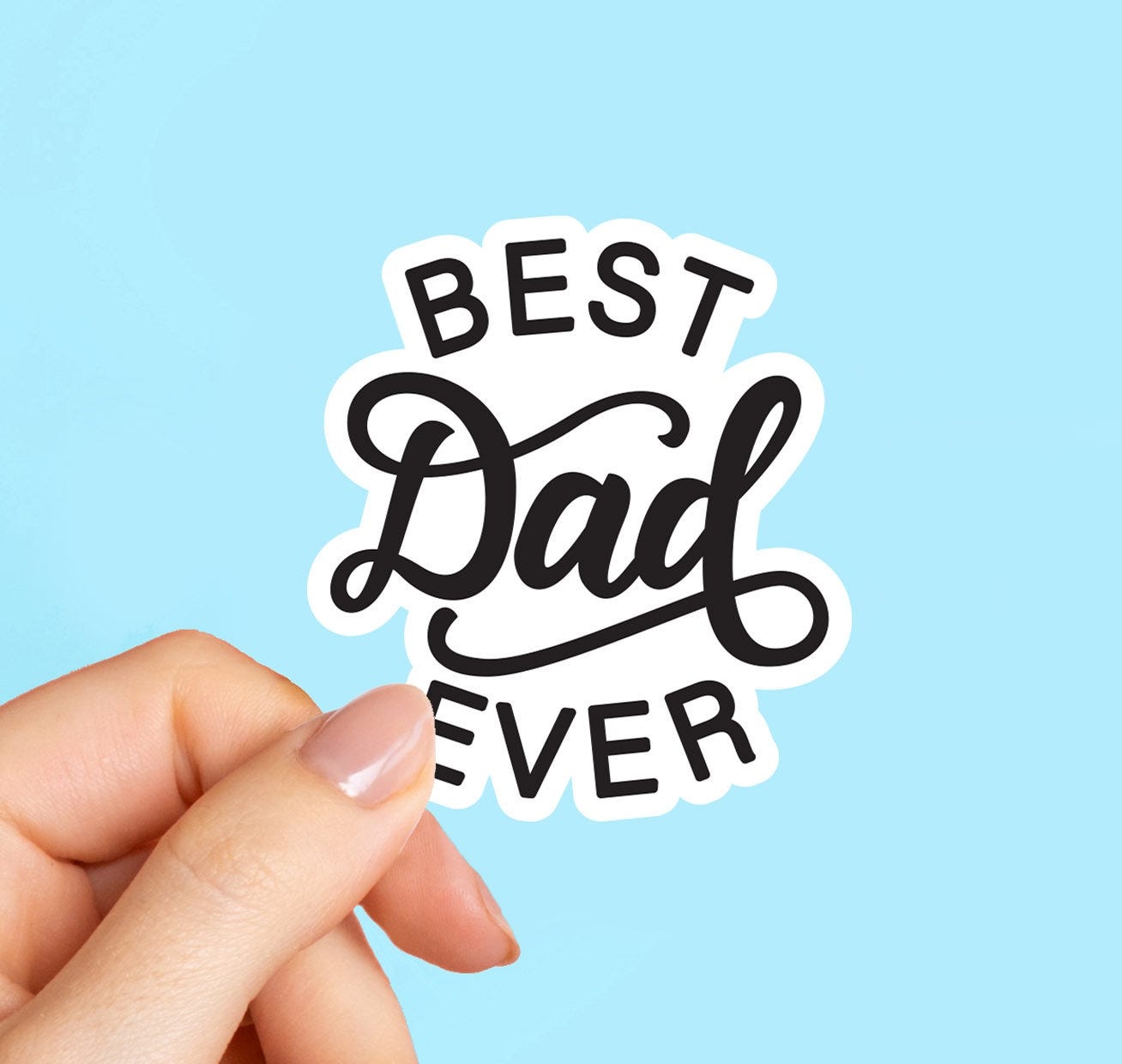 Best Dad Ever Decal/Car Decals for Him/Father’s Day DIY Project/Decal for Dad/Car Accessory for ...