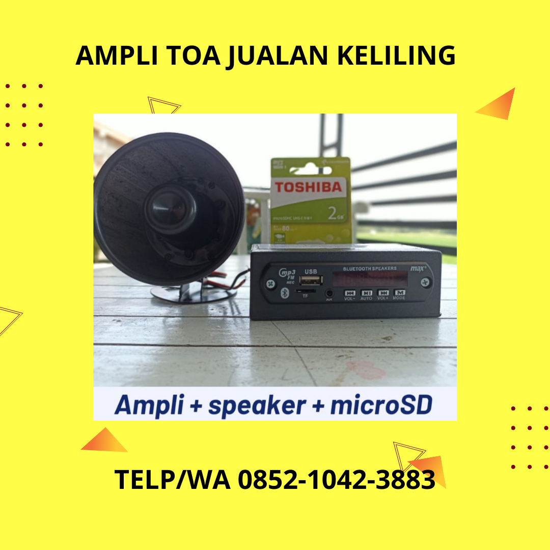 Speaker Ampli Melodi Toa Mini Pengeras Suara Pedagang Jualan Keliling ...