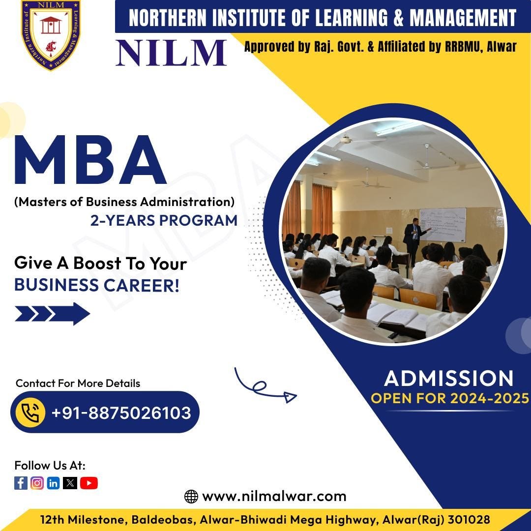 Crafting Leaders: BBA College in Alwar — NILM Alwar - NILM - Medium