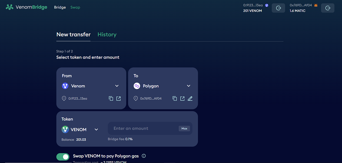 Venom Bridge Guide: How to Bridge Assets Across Blockchains | by Nftomgdansk | Oct, 2024 | Medium