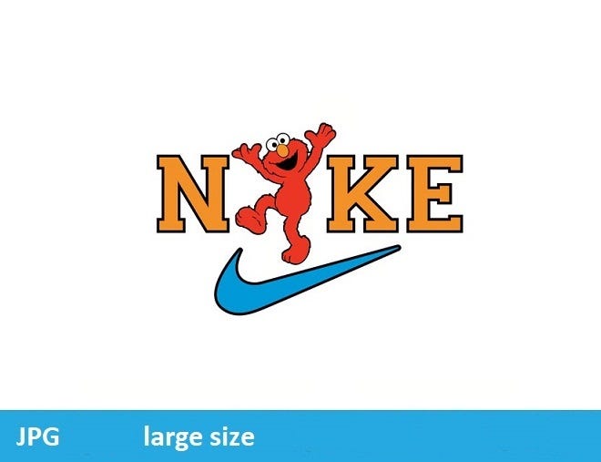 Nike Elmo Sesame Street jpeg image Cartoon Digital File - Jniemerka ...