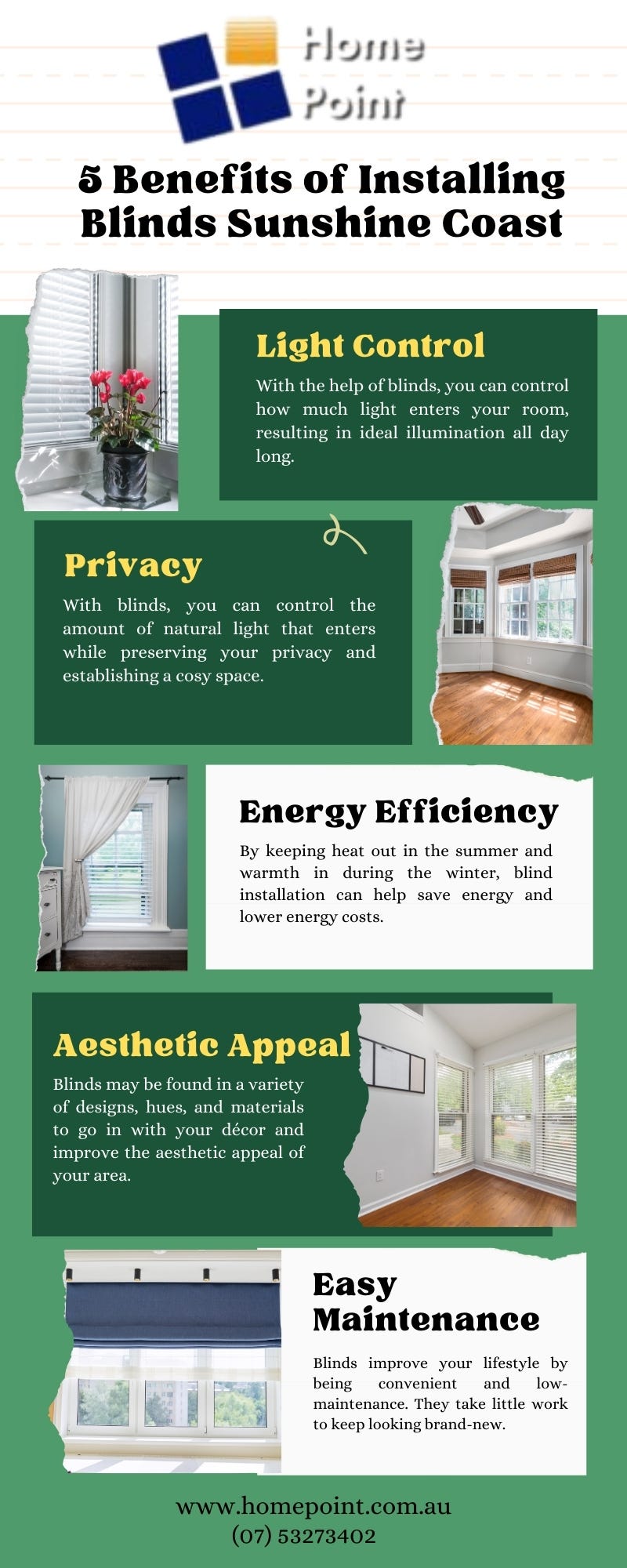 The Benefits of Installing Blinds Sunshine Coast? - Home Point - Medium