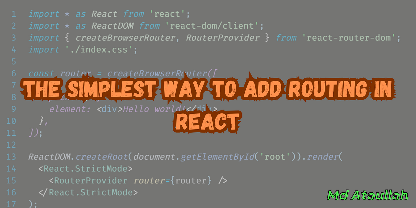 Why Should We Use React For The Front End By Md Ataullah Medium
