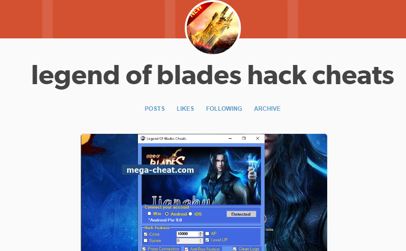 legend of blades hack on blogger. look at blogger… | by Raseer | Medium