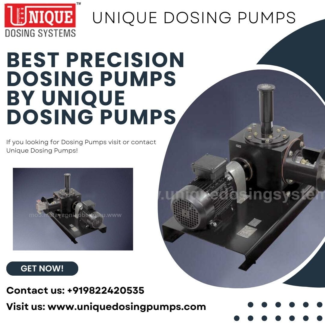 Unique Dosing Systems Pvt. Ltd- Dosing pump, system, Metering pump ...