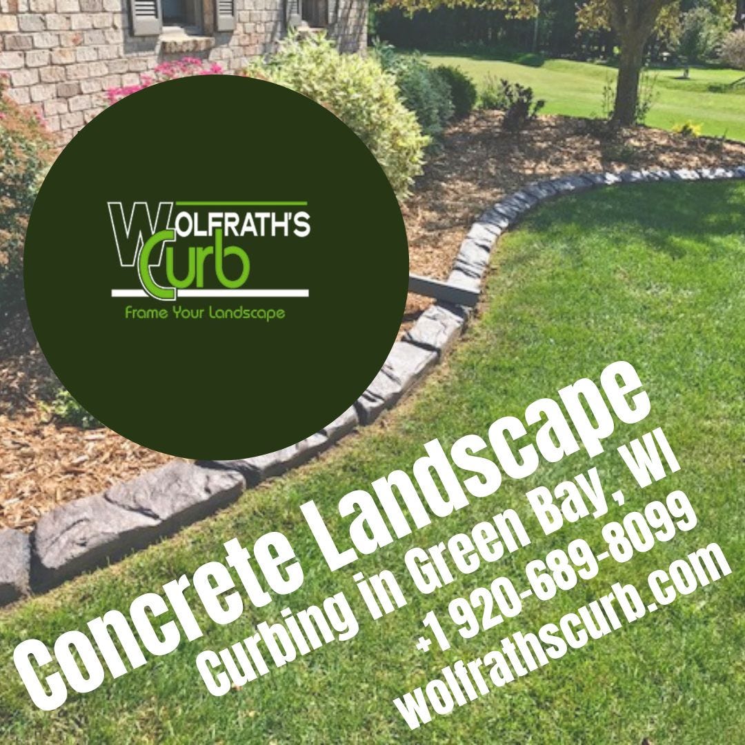 Concrete Landscape Edging in Neenah, WI - Wolfrath's Curb LLC - Medium