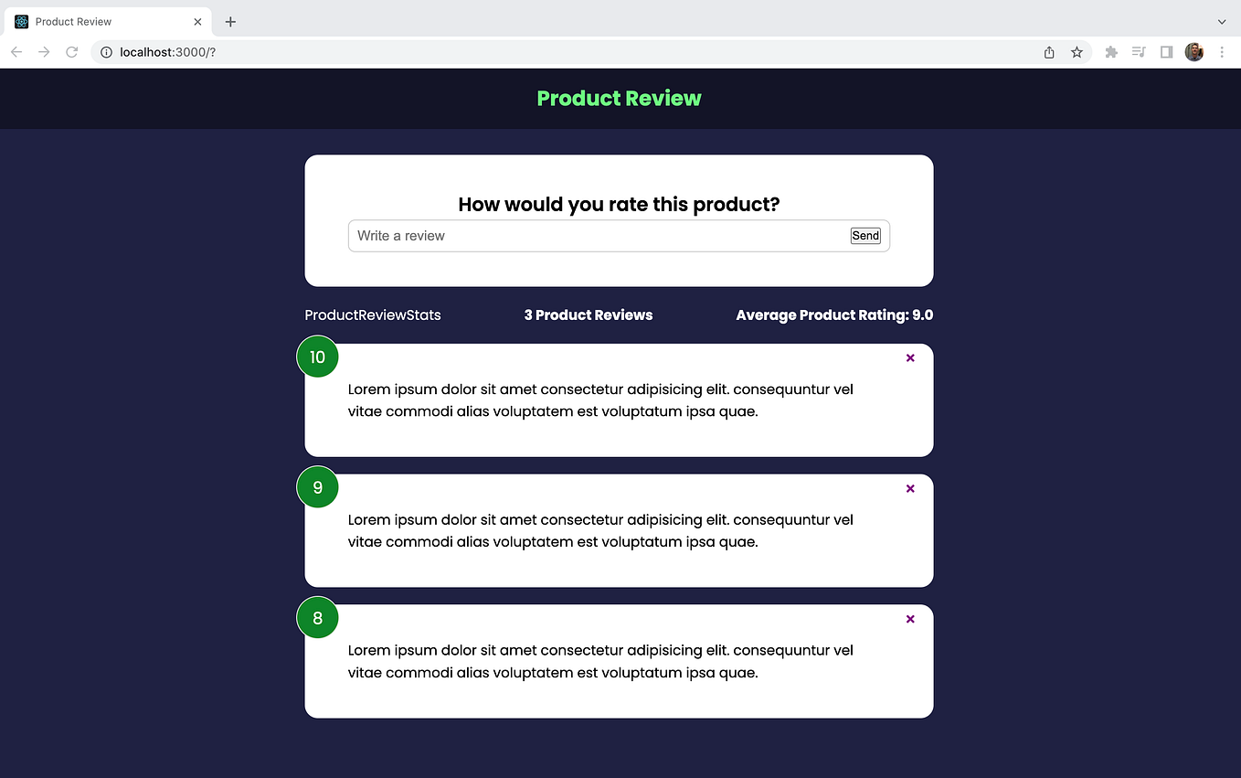 Build a Product Review app with React Hooks (Part 1) | by Scott Singer | Medium