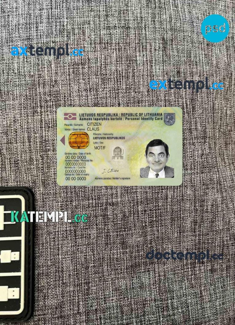 Jordan ID card PSD files, scan look and photographed image, 2 in 1 | by ...