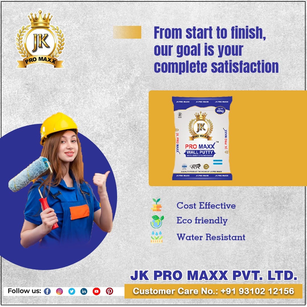 JK Pro Maxx Wall Putty - Jkpromaxx - Medium
