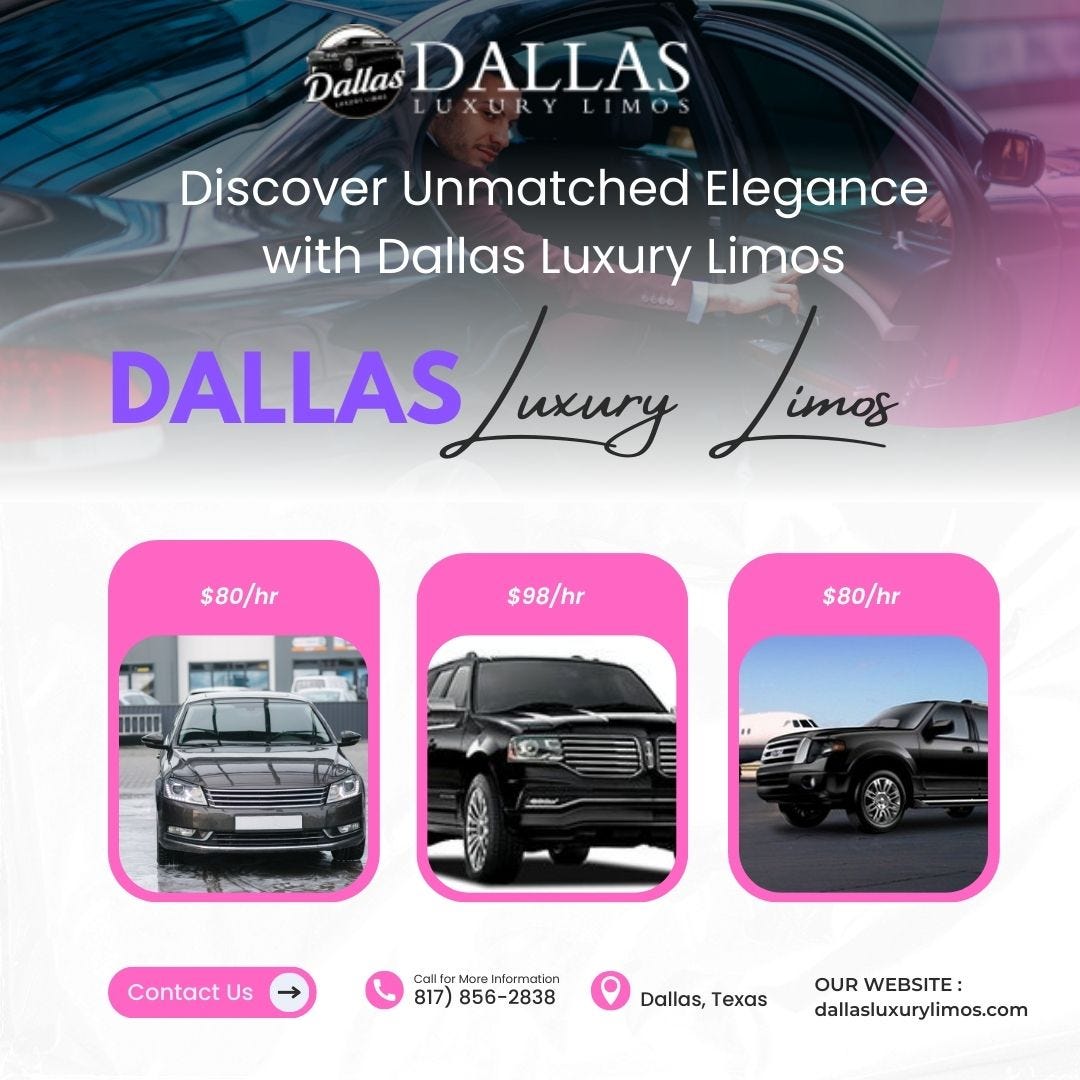 Cheap Limo Service Dallas: Luxury Without Breaking the Bank | by Dallas ...
