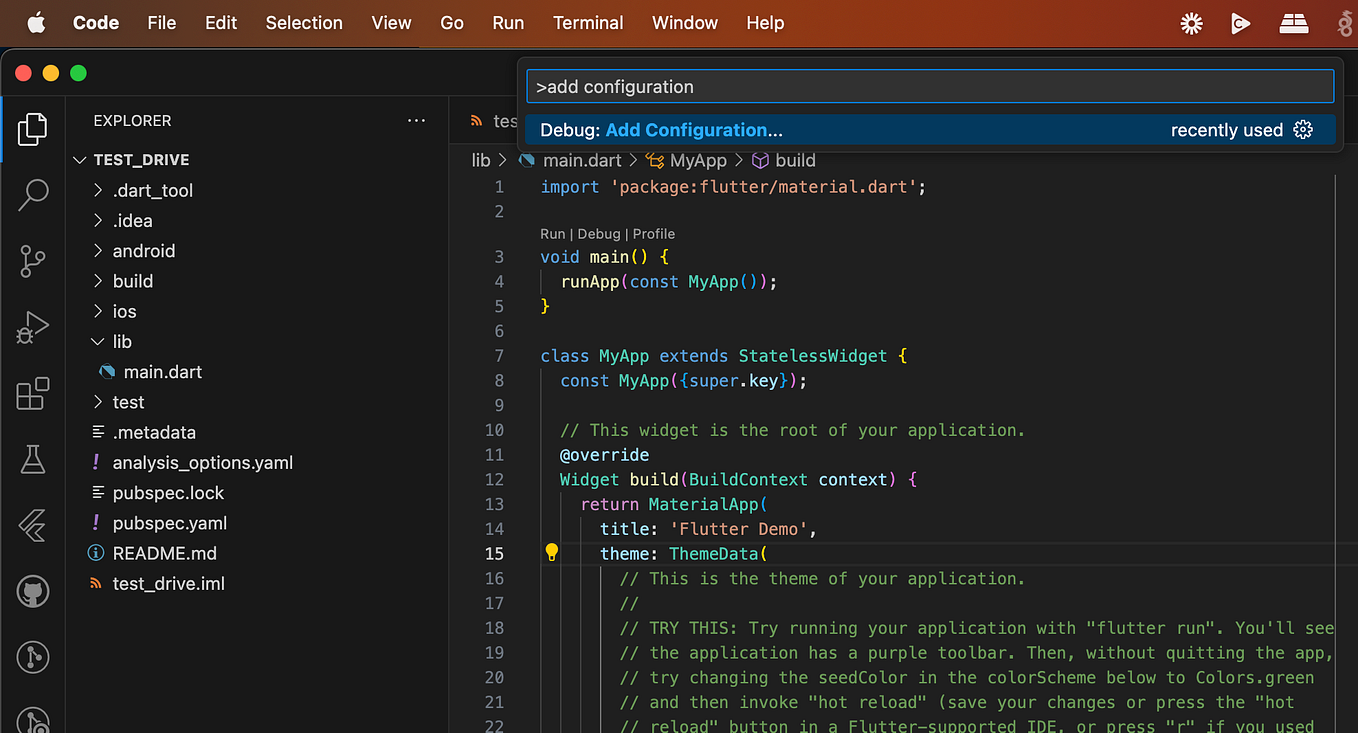 Flutter profiles in VSCode (Product flavors) | by Jonas De Vrient | Medium