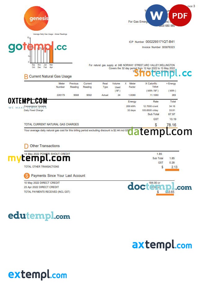 Philippines Meralco utility bill, PDF and Word download template | by Intempl | May, 2024 | Medium