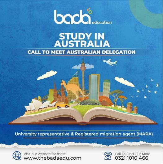 Study visa for Australia — Bada Global Education Pakistan | by Bada ...