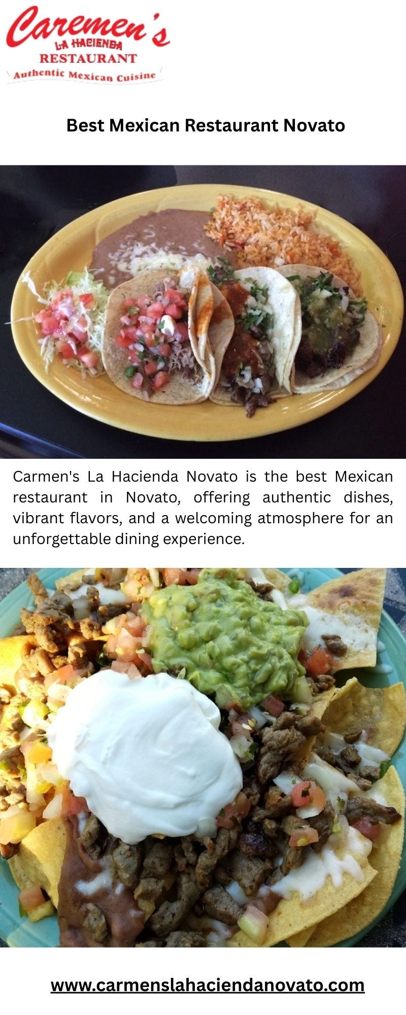 Discover the Flavorful Menu at Carmen La Hacienda Taqueria — A Taste of ...