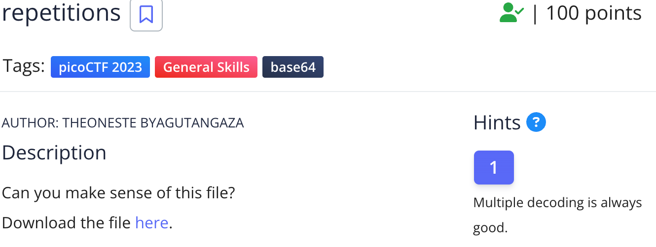 picoCTF — ASCII Numbers. Question | by tong33 | Medium