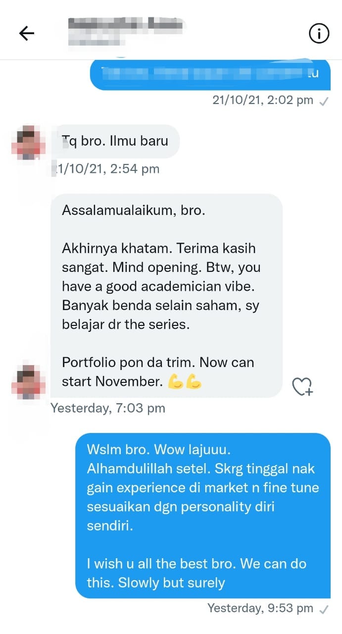 Testimoni Sistem Swing Trading EMAS Semasa Downtrending Market (End Oct ...