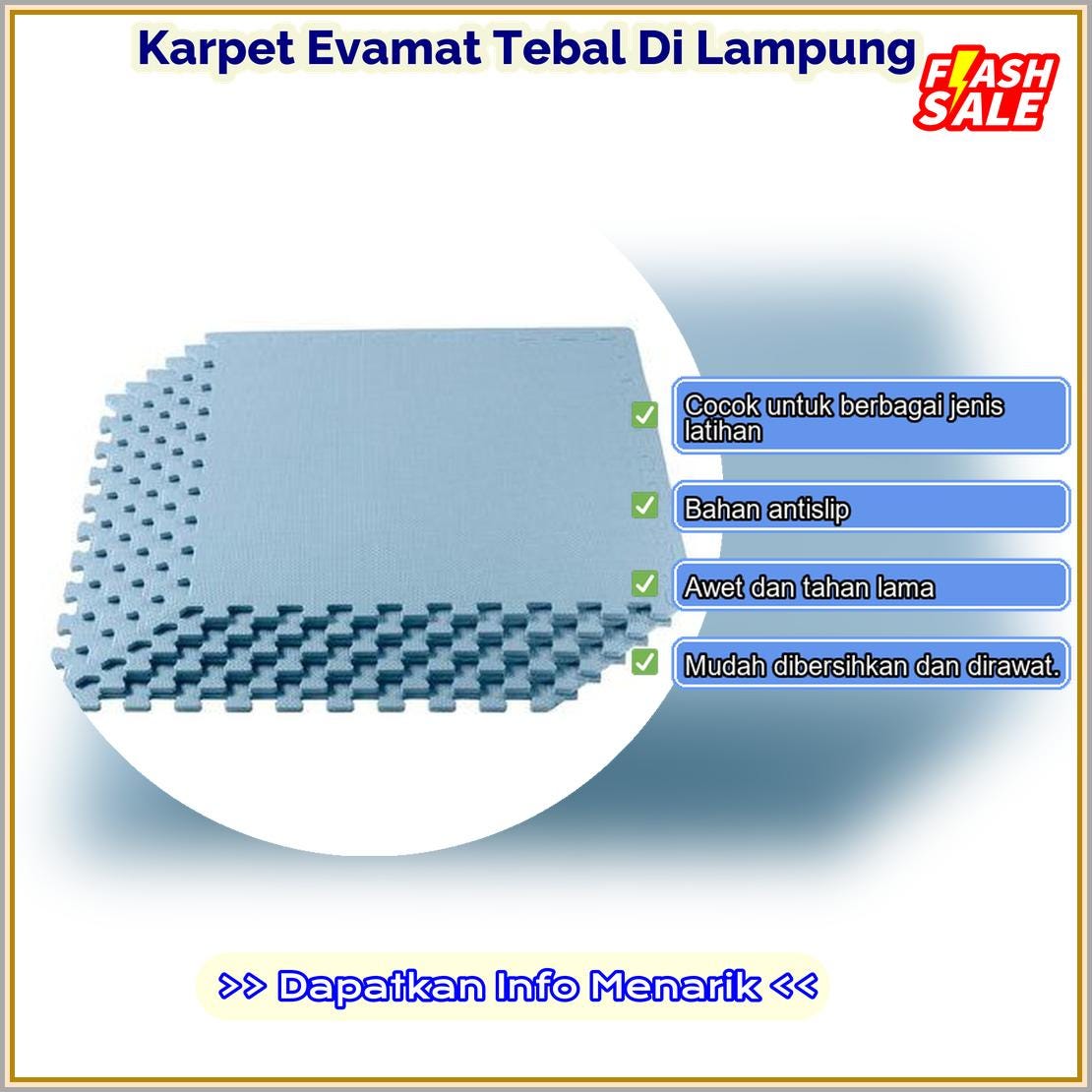Karpet Evamat Tebal Di Sulawesi Utara - Matras Puzzle Tebal - Medium