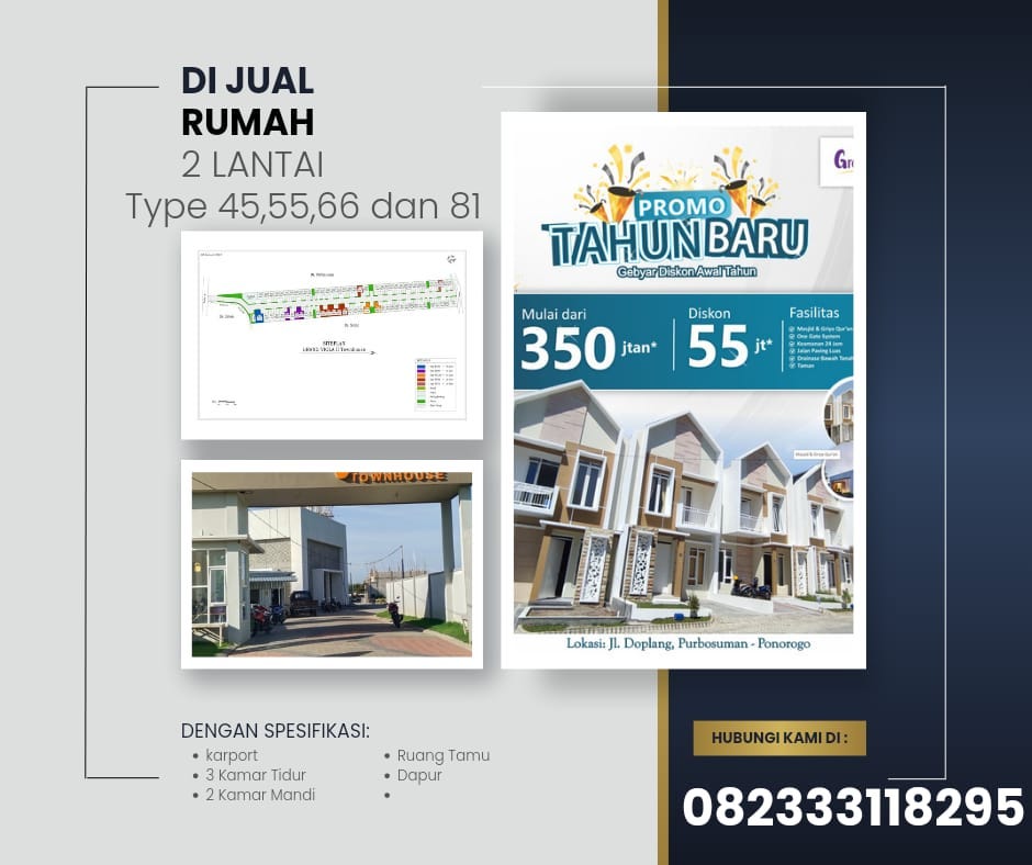 PERUMAHAN TERLARIS PONOROGO. Rumah murah di Ponorogo dengan angsuran ...