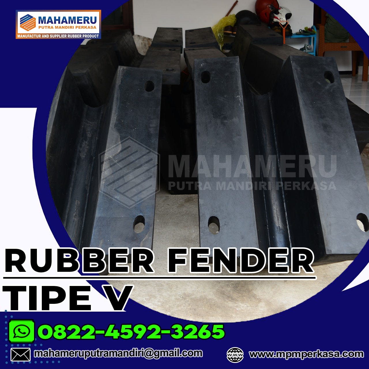 RUBBER FENDER V 800 — KARET FENDER TIPE V 800 DERMAGA PELABUHAN KAPAL ...