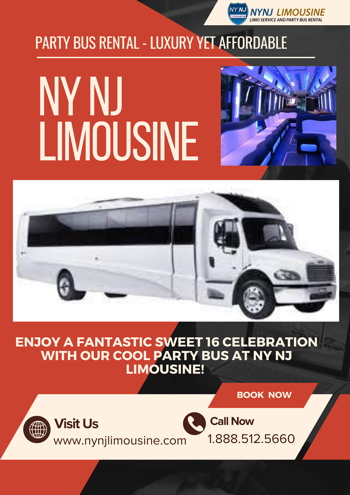 NYC Party Bus Rentals - NY NJ Limousine - Medium