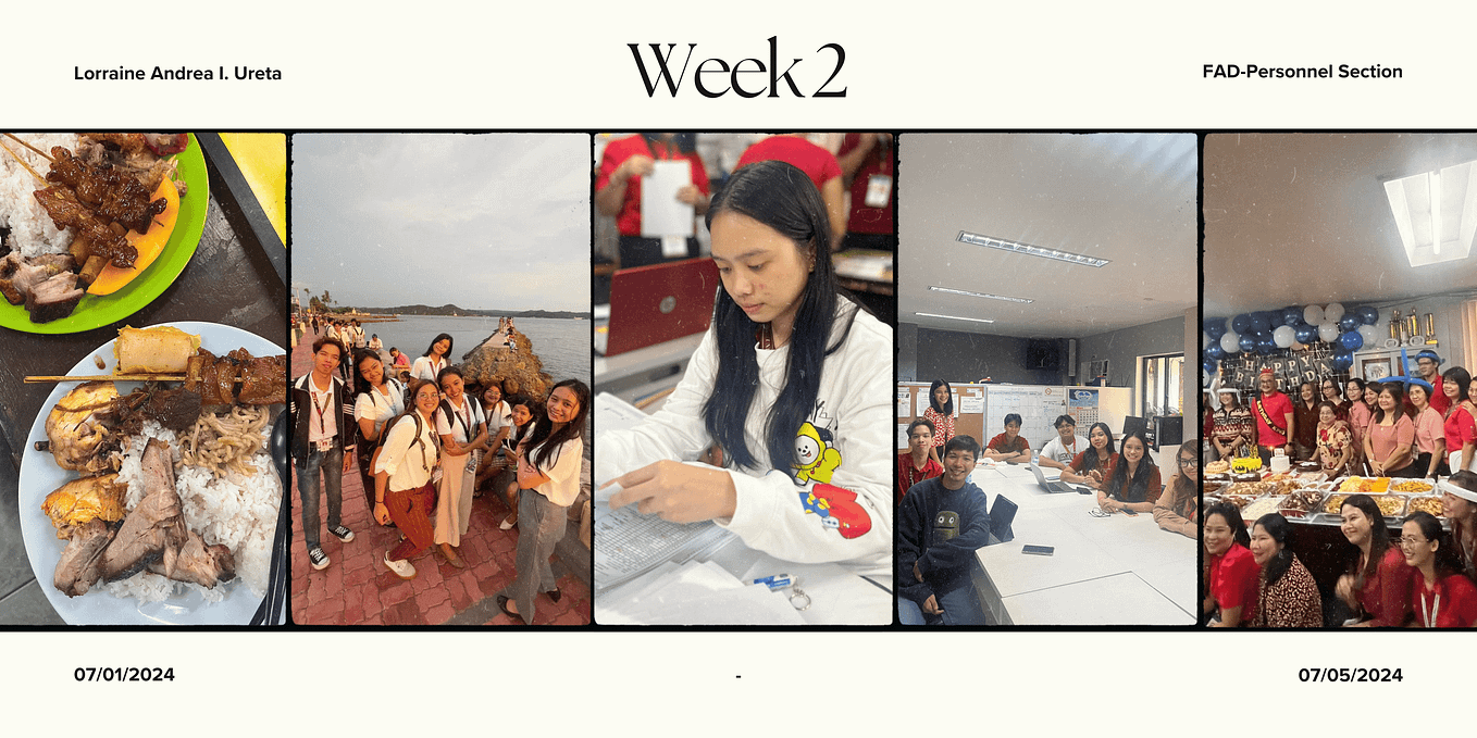 SIP Journal Week 1: The First One To Arrive | by Lorraine Andrea Ureta ...
