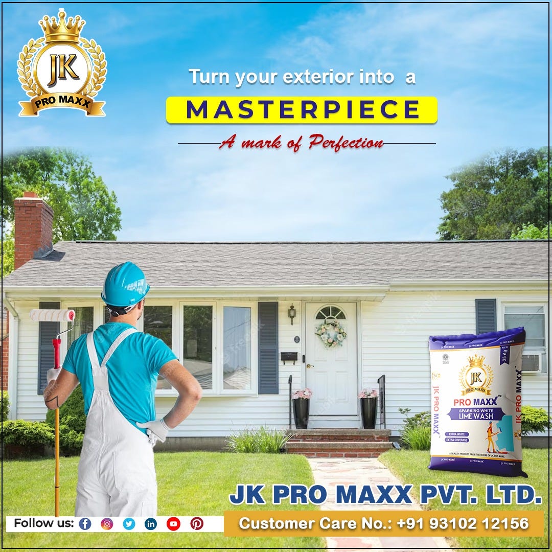 Set yourself apart with the premium quality of jk pro maxx wall putty ...