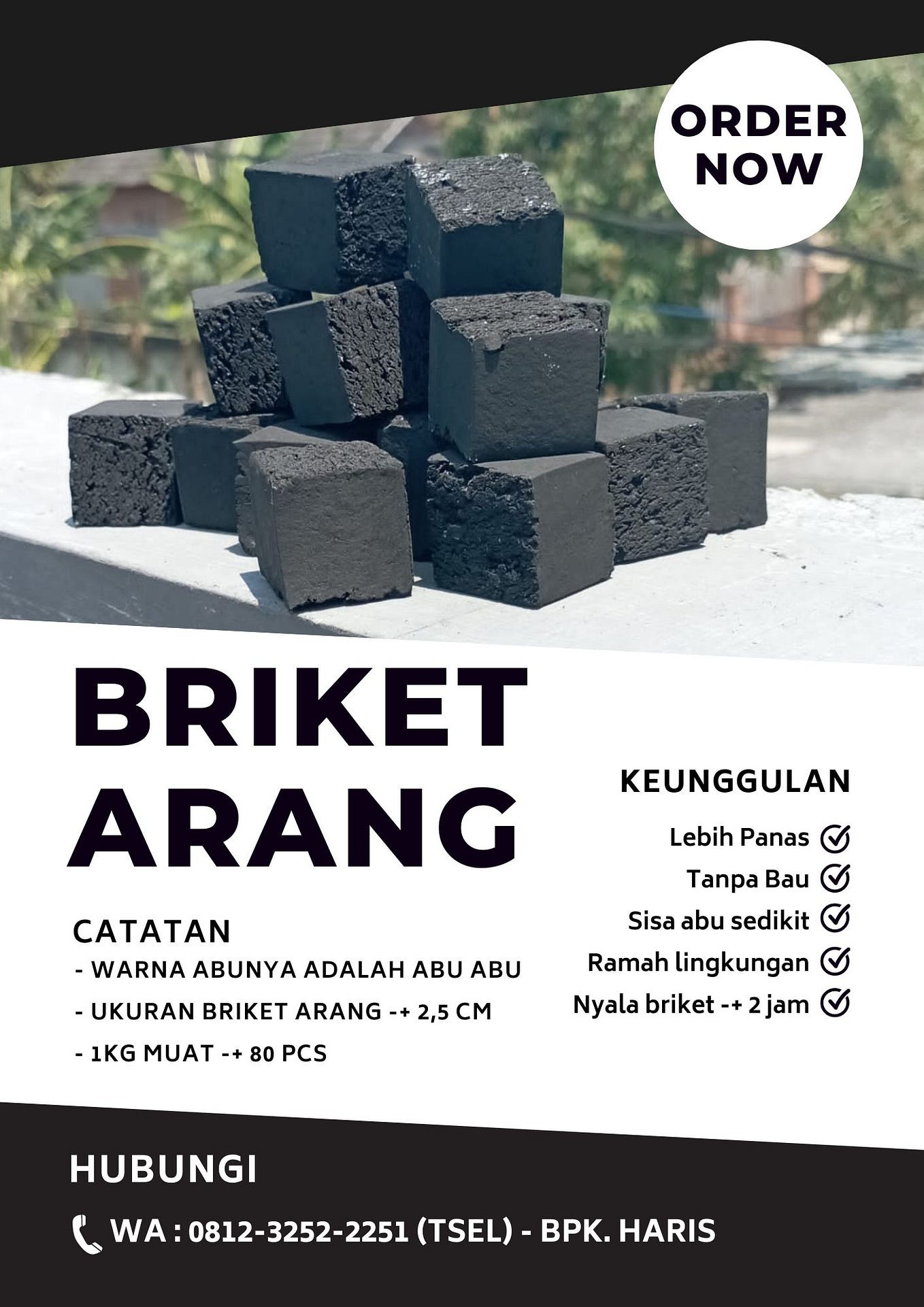 SUPPLIER !! TELP : 0812–3252–2251 (WA), Harga Pabrik Briket Arang Batok ...