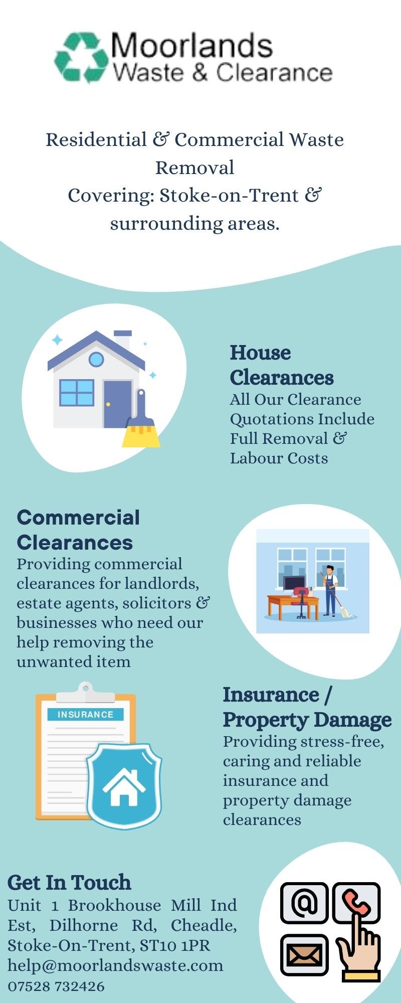 Commercial Clearances Stoke On Trent - Moorlands Waste - Medium