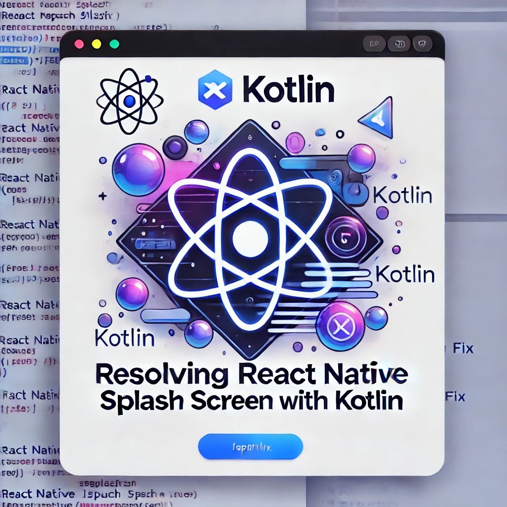 Set up Splash screen in React Native for iOS and Android | 2024 | by Balamurugan V | Medium