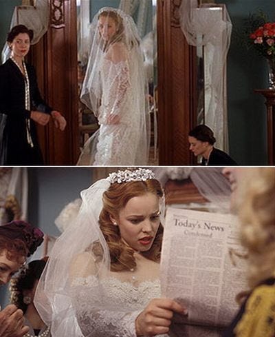 Rachel Green’s Wedding Dress in the "Friends" Pilot Was a Last-Minute ...