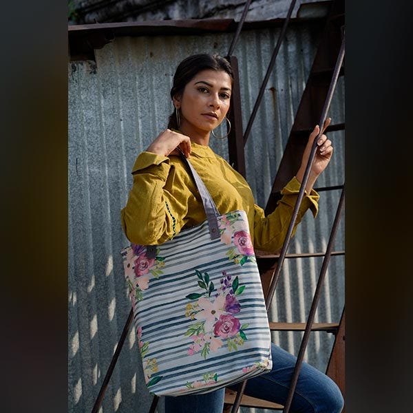 Looking for a stylish and classy tote bag that you can carry around ...