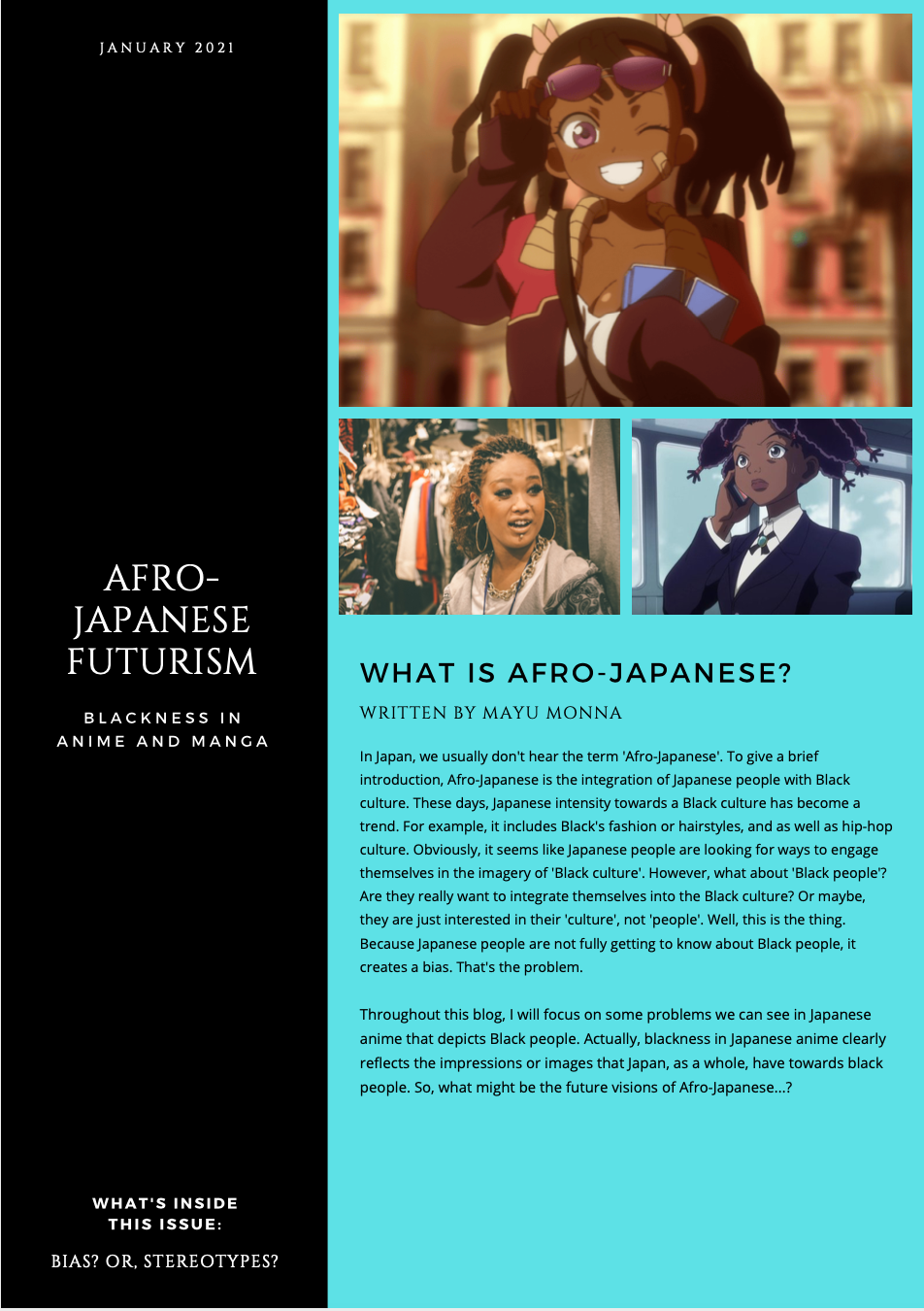 Afro-Japanese Fashion — Minchen. It has been a long time for black ...