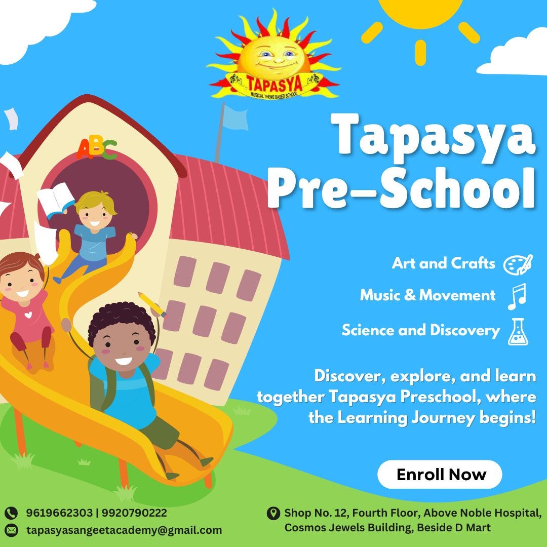 Tapasya Pre School in Ghodbunder Road, Beside, Dmart Thane (W) | by ...