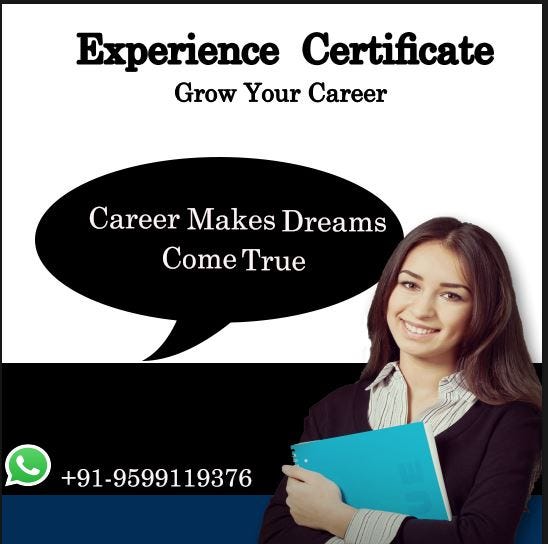 Fake Experience Certificate | 9599119376 | by Genuine Experienced ...