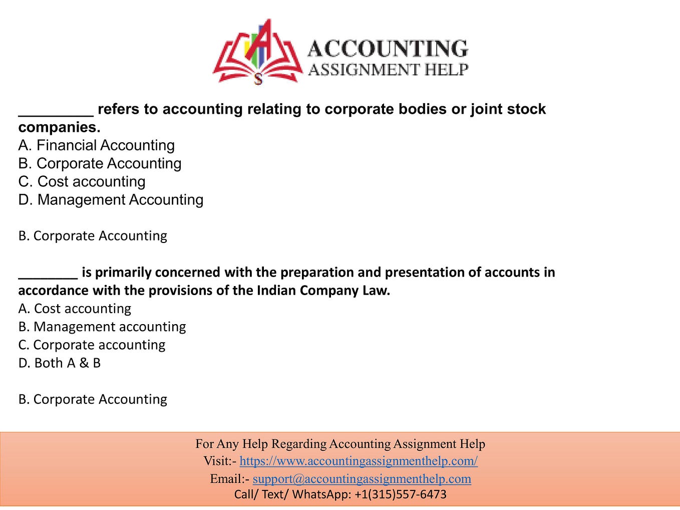 Accounting Assignment Help - Stella Brown - Medium