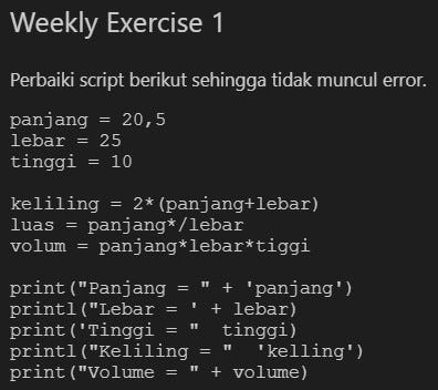Laporan Praktikum Minggu ke-1 Semester 1, Penggunaan Python | by 31 ...