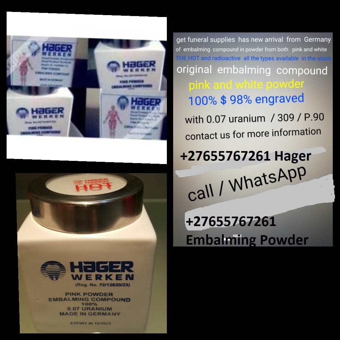 [General Discussion] (+27655767261) HAGER WERKEN EMBALMING POWDER (PINK ...