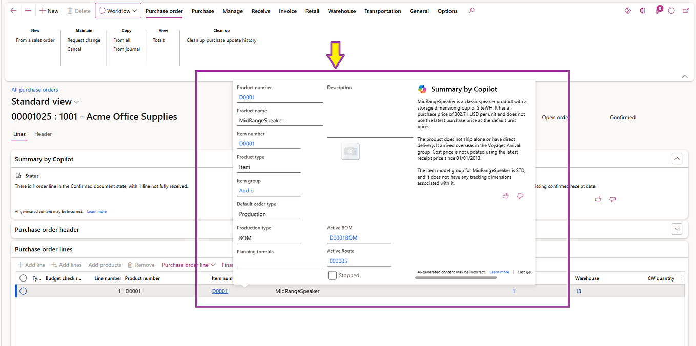 Enabling Copilot capabilities and Generative help in Finance and Operations Apps (preview) | by ...