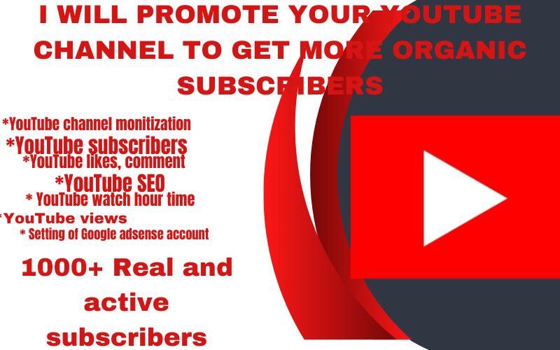 Why Real and Organic YouTube Channel Promotion is Essential for Your ...
