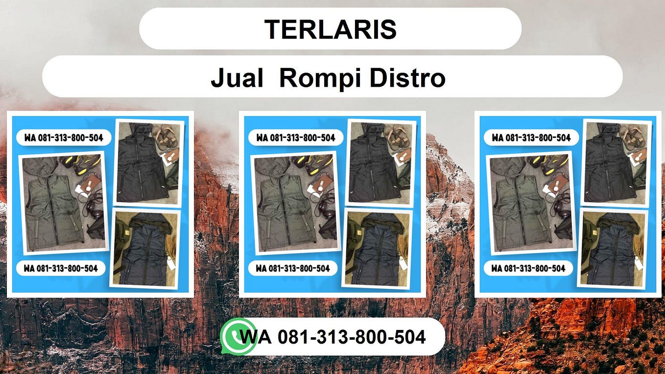 TERLARIS, WA 081–313–800–504 Jual Rompi Distro Sambas - Jual Rompi ...