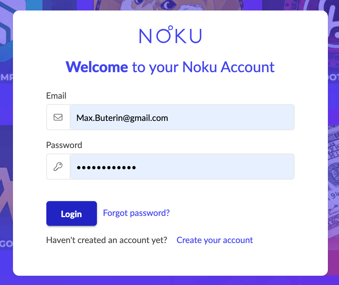 How to create a Noku Wallet. First, go to https://wallet.noku.io/ | by ...