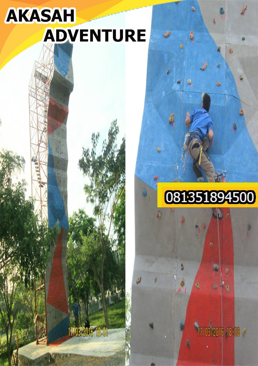 081351894500 Mataram Biaya Jasa Pembuatan Wall Climbing Papan Panjat ...