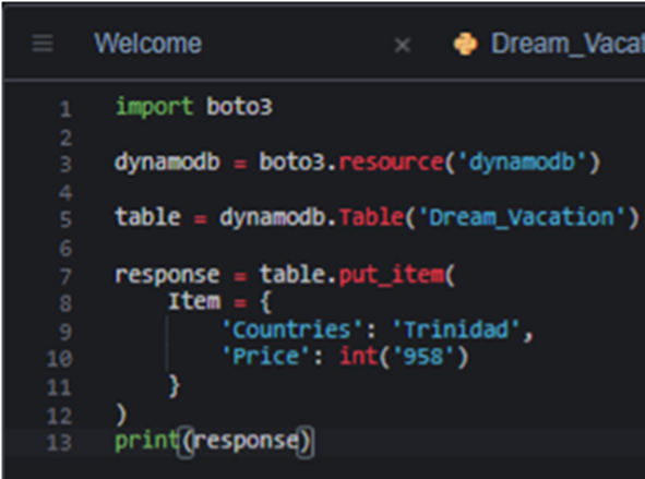 Using Python And Cloud 9 To Create And Add Items To A Dynamodb Table By Janelle Williams Medium